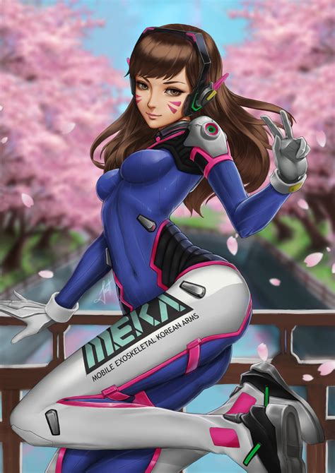 D Va Overwatch Drawn By Suikunart Danbooru