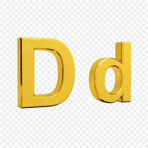 Gold Letter D Hd Transparent Gold Letter D D Letter Letter D PNG
