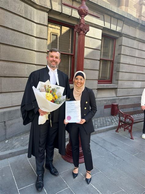 I Am So Happy To Share That Last Week I Was Admitted As An Australian Lawyer And An Officer Of