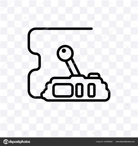 Controls Vector Linear Icon Isolated Transparent Background Controls Transparency Concept Stock