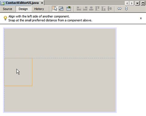 Designing A Swing GUI In NetBeans IDE