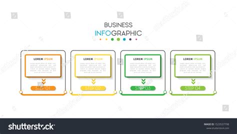 Business Data Visualization Infographic Process Chart Vector De Stock Libre De Regalías