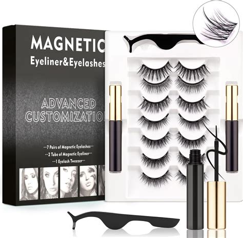Amazon Alcastar Magnetic Eyelashes With Eyeliner Kit Reusable