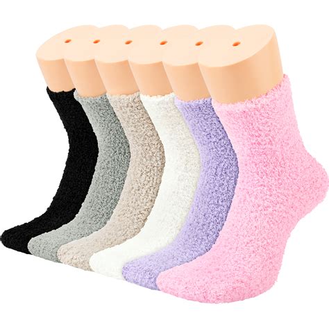 Loritta Fuzzy Fluffy Socks For Women Soft Warm Cozy Winter Slipper