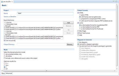 Automatic Documentation Generation Doxygen With Processor Expert Mcu On Eclipse