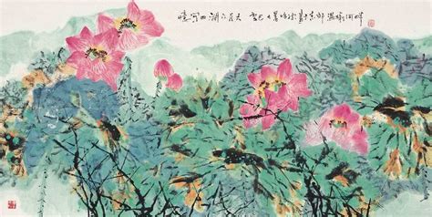 郭怡孮（b1940） 2001年作 忆写西湖六月天 镜心山东恒昌 2006迎春艺术品拍卖会 山东恒昌拍品价格图片拍卖专场拍卖会