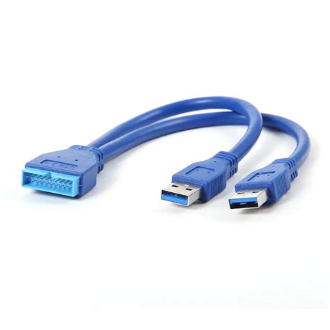 Ports USB Male To Pin Header Internal To External Extension Cable M In Computer