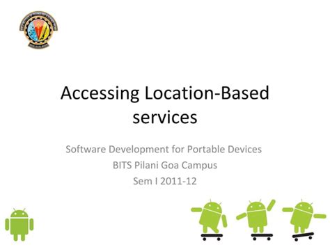 lecture slides for location based services [android] ppt