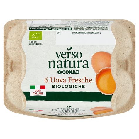 6 Uova Fresche Biologiche Verso Natura Bio Conad Conad