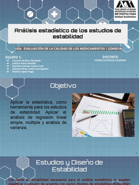 Análisis Estadístico De Los Estudios De Estabilidad Pdf Análisis De