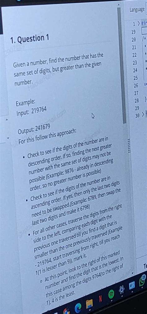1 Question 1 Given A Number Find The Number StudyX
