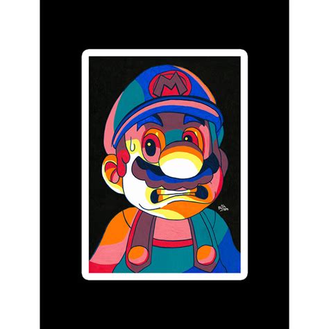 Pegatina Mario Fan Art NataDPB