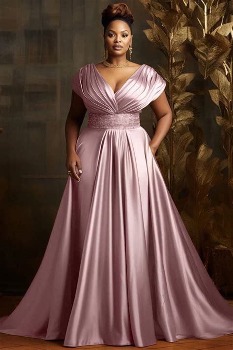 Xpluswear Design Plus Size Formal Gold V Neck Split Sequin Maxi Dresses