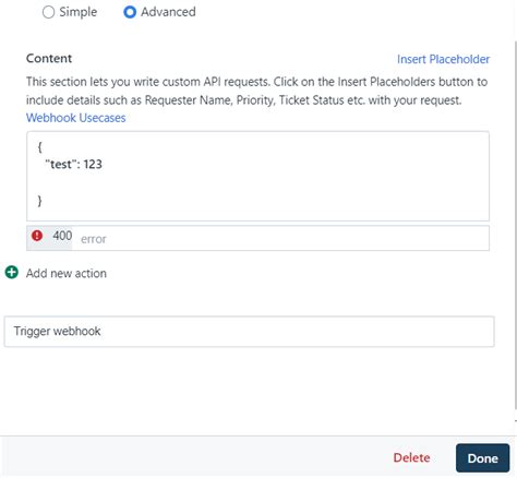 not able to call the configured webhook endpoint app platform