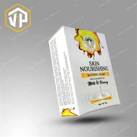 Bleached Kraft Paperboard Multicolor Bathing Soap Packaging Box