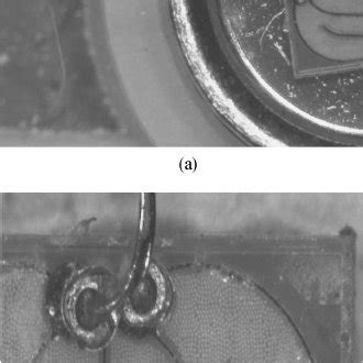 Failure Modes Of LED Package A Fused Failure Of Gold Wire B Bond