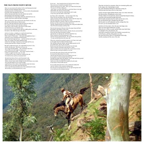 Pin By Kristy Morrison On Books I Have Read Man From Snowy River