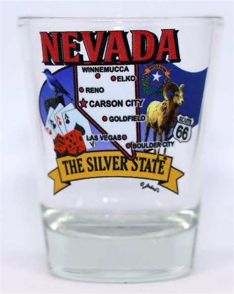 Nevada Sagebrush State Elements Shot Glass