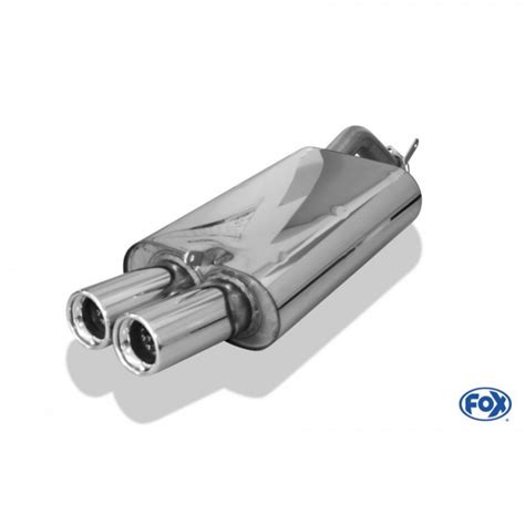 Silencieux Arrière Inox 2x80mm Type 13 Pour Volvo V40 S40