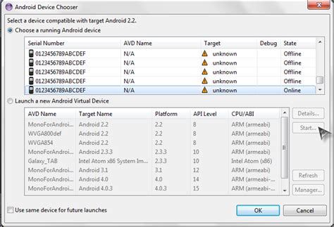 Android Eclipse Unable To Detect Device Compatibility Stack Overflow