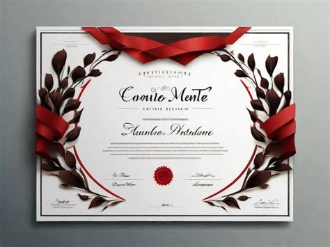 Premium Photo Certificate Layout Template Design Luxury And Modern