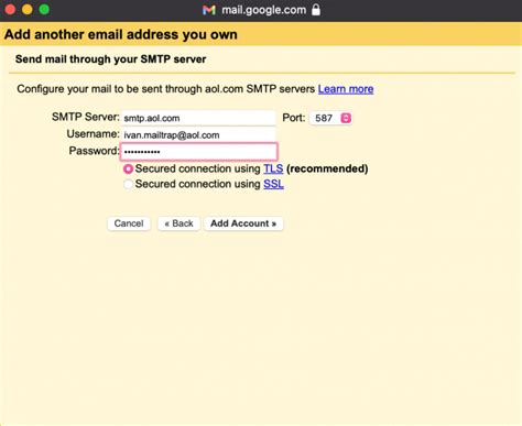 How To Set Up And Configure AOL SMTP To Send Emails