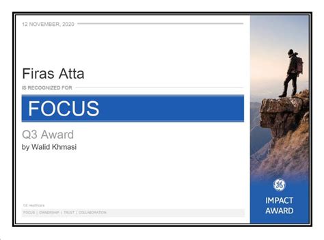Firas Atta On Linkedin Impact Focus Award Thanks For All Team Members And Partners Helping In…