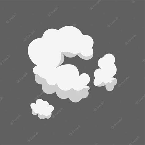 Premium Vector Cartoon Smoke Cloud Comic Stem Effect Vector Fog