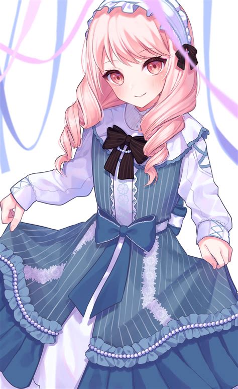 Miteinano Mitei Nano Akiyama Mizuki Project Sekai Commentary Highres Aqua Dress Bow