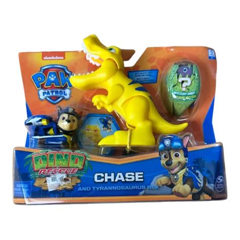 Nickelodeon Paw Patrol Chase And Tyrannosaurus Rex Dino Rescue New