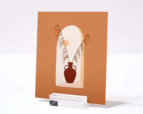 Uva Grass Art Print Tan Color Pampas Grass Poster Dried Etsy