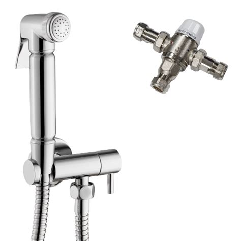 Luxury Douche Bidet Kit And Thermostatic Mixing Valve Muslim Hygienic
