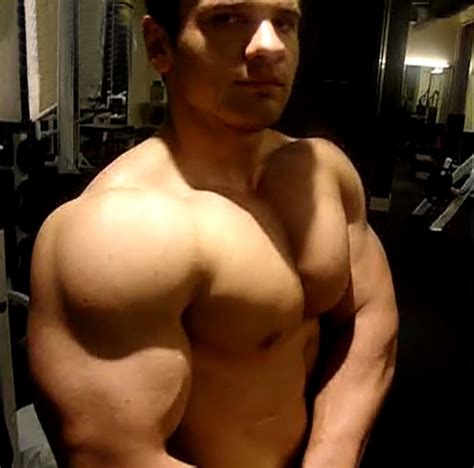 Four European Bodybuilders Flex And Lift In Succession