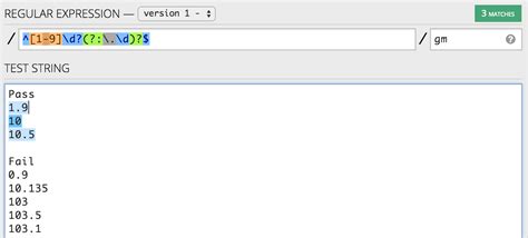 Regex Regular Expression For Positive Numbers From 1 99 Up To 1