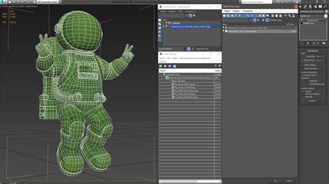우주 비행사 장난감 캐릭터 녹색 승리 기호 3d 모델 39 3ds Blend C4d Fbx Max Ma Lxo