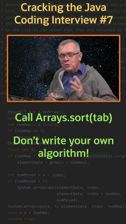 how can you sort an array cracking the java coding interview youtube