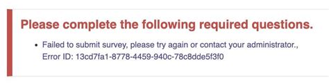 Error Message When Submitting Course Evals Rutarlington