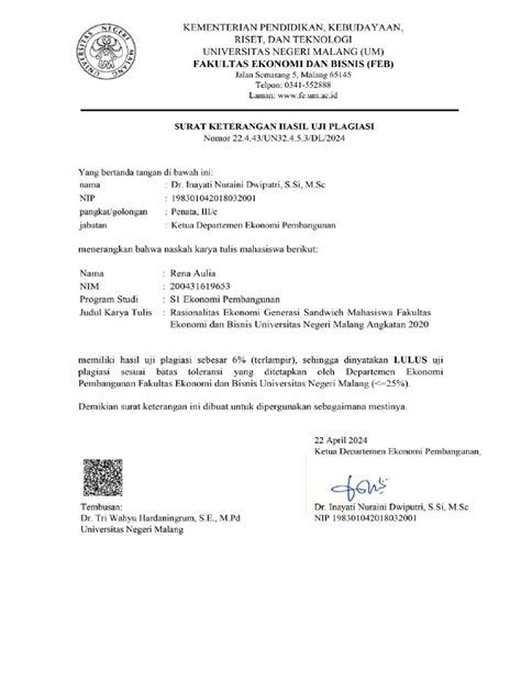 Surat Keterangan Hasil Uji Plagiasi Page 0001 Pdf