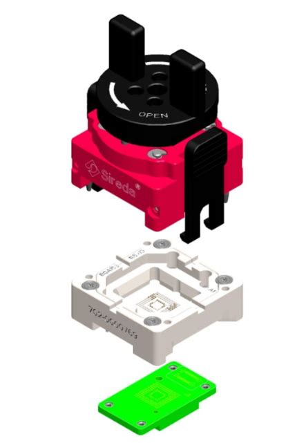 CNC Machining BGA153 Emmc IC Socket F1 Interposer With Pinout China BGA Test Connector And