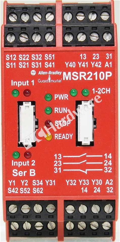 PLC Hardware Allen Bradley 440R H23176 Monitoring Safety Relay MSR210P
