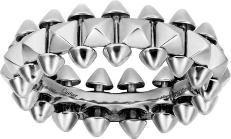 Crb4233000 Clash De Cartier Ring Medium Model Rhodium Finish White