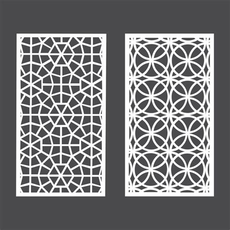 Decorative Geometric Patterns For Cnc Laser Cutting Free Vector Cdr