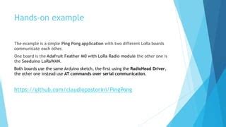 Adafruit Feather M With Lora Radio With Hands On Example Ppt