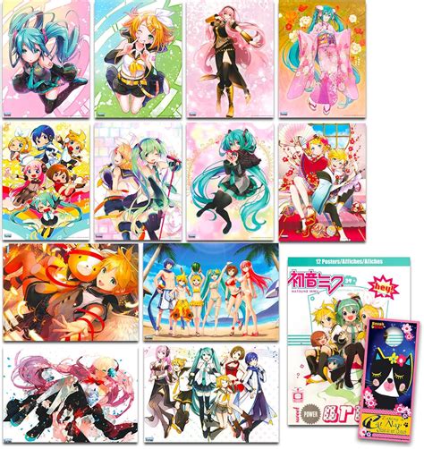 Hatsune Miku Paquete De 12 Decoraciones De Hatsune Miku Para