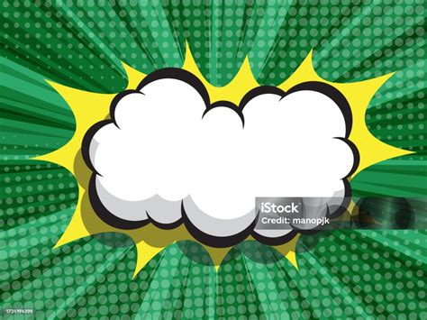 추상 만화책 팝 아트 만화 표지 빈 말풍선 하프톤 점선 배경 결투에 대한 스톡 벡터 아트 및 기타 이미지 결투 광선 구름