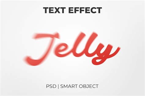 Premium Psd Dissolving Jelly Blur Psd Text Effect