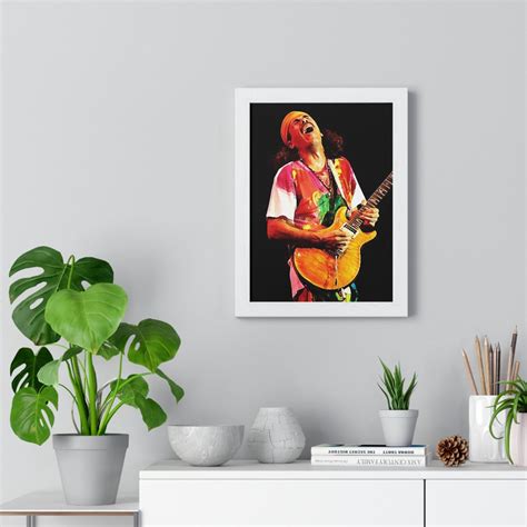 Carlos Santana Print Poster Carlos Santana Art Guitarist Wall Etsy