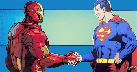 Iron Man Vs Superman Men Of Steel Comic Fan Club