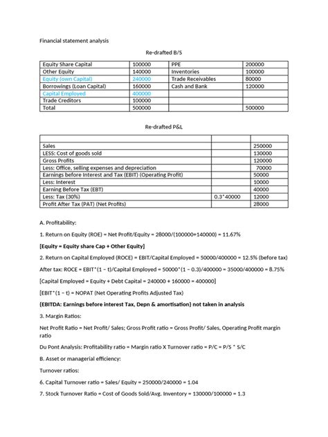 Financial Statement Analysis 2023 Pdf Equity Finance Debt