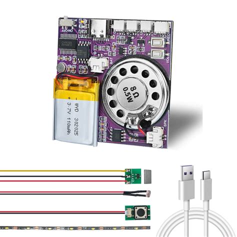 Xlw Sound Module 16mb Push Button Magnetron Light Control Activated